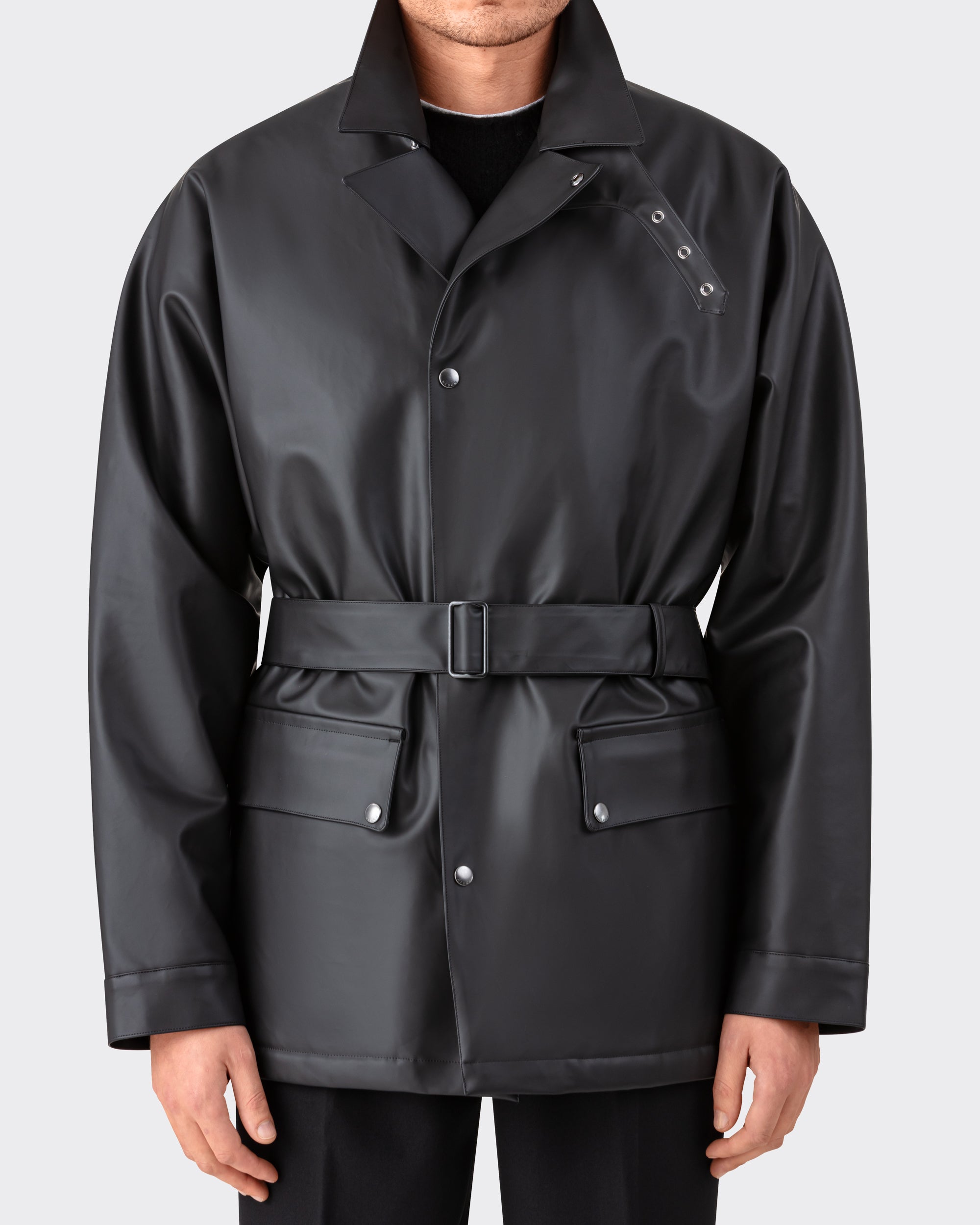 Motorcycle Jacket : Black – Beige Habilleur